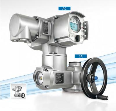China SA07.6-F10 Electric Actuator AUMA Silver 1Year Warranty With AM Or AC Integral Controls for sale