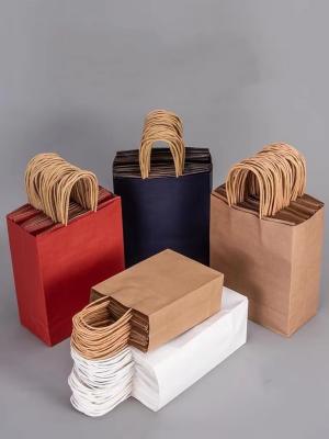 China Printed Art Paper Shopping Bag Small Brown Recyclable for sale
