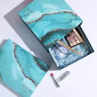 China Blue Art Paper Paperboard Gift Boxes Custom With Rigid Lid And Base for sale