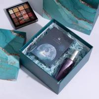 China Blue Art Paper Paperboard Gift Boxes Custom With Rigid Lid And Base for sale