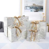 China Offset Printing White Marble Art Paper Shopping Bag CMYK Color for sale