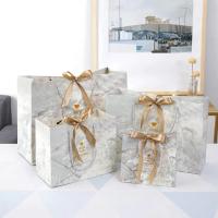 China Offset Printing White Marble Art Paper Shopping Bag CMYK Color for sale