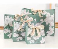 China OEM Foldable 350g Printed Paper Shopping Bag With PP Rope For Gift Shopping Packaging for sale