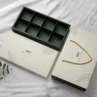 China Colorful Coated Paper Foldable Gift Boxes With Ribbon Paper Inserter Packing Items for sale