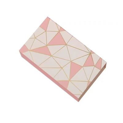 China Pink Art Paper Foldable Gift Boxes With Ribbon Drawer Shape Spot UV for sale
