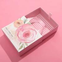 China Pink Art Paper Paperboard Gift Boxes With Ribbon Handle For Jewelry Packaging for sale