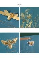 China Green Art Paper Book Cardboard Boxes With Ribbon Magnetic Perfume Gift Packaging for sale