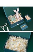 China Green Art Paper Book Cardboard Boxes With Ribbon Magnetic Perfume Gift Packaging for sale