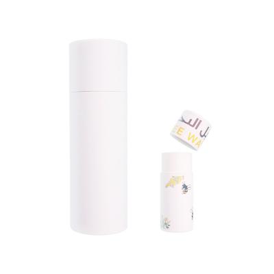 China White Art Paper Paperboard Gift Boxes Round Cylinder For Cosmetic Packaging for sale