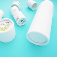 China White Art Paper Paperboard Gift Boxes Round Cylinder For Cosmetic Packaging for sale