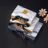 China Colorful Coated Paper Foldable Gift Boxes With Ribbon Printing Logo Apparel Packaging for sale