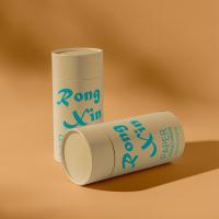 China Brown Kraft Paper Paperboard Gift Boxes Round Tube Cylinder Shape Offset Printing for sale