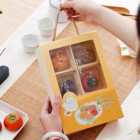 China Yellow Coated Paper Foldable Gift Boxes With Ribbon Paper Inserter For Food Packaging for sale