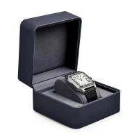 China Black Color PU Leather Paperboard Gift Boxes With Foam Inserter Jewelry Packaging for sale