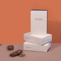 China White Color Art Paper Book Cardboard Boxes With Magnetic EVA Inserter Gift Packaging for sale