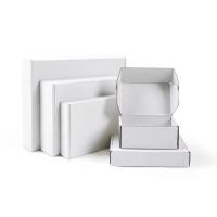 China Silver Color E Flute Corrugated Box With Embossing Logo Mail Shipping Gift Packaging for sale