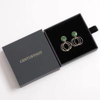 China Black Color Art Paper Paperboard Gift Boxes With Handle  EVA Inserter Jewelry Packaging for sale