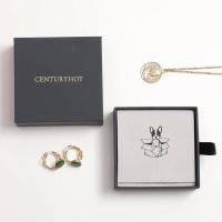 China Black Color Art Paper Paperboard Gift Boxes With Handle  EVA Inserter Jewelry Packaging for sale