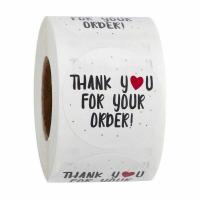 China CMYK Color Happy Birthday Stickers Personalized Adhesive For Gift Box for sale