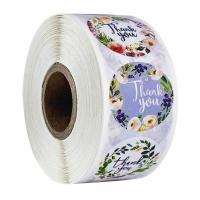China CMYK Color Happy Birthday Stickers Personalized Adhesive For Gift Box for sale