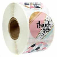 China CMYK Color Happy Birthday Stickers Personalized Adhesive For Gift Box for sale
