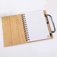 China Recyclable A5 Bamboo Cover Notebook , 80 Sheet Notebook For Office Classroom for sale