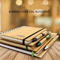 China Recyclable A5 Bamboo Cover Notebook , 80 Sheet Notebook For Office Classroom for sale