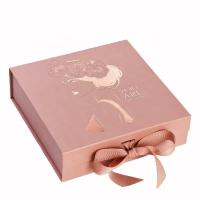 China ISO 9000 Recyclable Flat Folding Gift Boxes For Swimsuit Underwear pink for sale