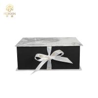 China FSC Certificate White Gift Boxes With Ribbon for sale