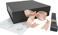 China Luxury Red Foldable Gift Boxes With Ribbon , Flip Top Boxes With Magnetic Closure for sale