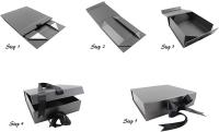 China Luxury Red Foldable Gift Boxes With Ribbon , Flip Top Boxes With Magnetic Closure for sale