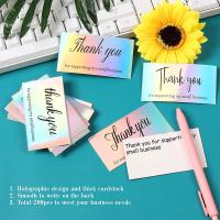 China 9×5cm Laser Cut Hologram Foil Cards , Wedding Shower Thank You Cards for sale