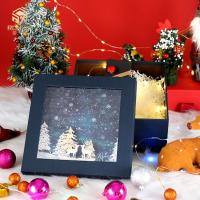 China Pantone Color Decorative Christmas Boxes With Window Square for sale