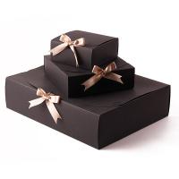 China OEM Welcome Rigid Foldable Gift Boxes With Ribbon , Flat Pack Cardboard Boxes for sale