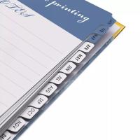 China Blue Colorful Hardcover Lined Notebook , Spiral Bound Scrapbook With Hot Stamping Logo for sale