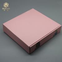 China Pink E Flute Flip Top Cardboard Box , Mail Shipping Box With FSC Certificate for sale