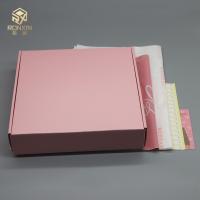 China Pink E Flute Flip Top Cardboard Box , Mail Shipping Box With FSC Certificate for sale
