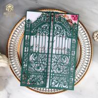 China Romantic Elegant Laser Cut Wedding Cards Muitl Color Choices For Party for sale