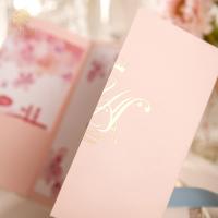 China 15cm Rose Gold Laser Cut Wedding Invitations for sale