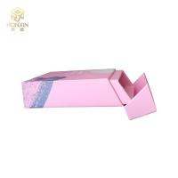 China Handmade Pink Paperboard Gift Boxes With Hot Stamping Logo for sale