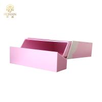 China Handmade Pink Paperboard Gift Boxes With Hot Stamping Logo for sale