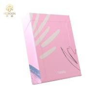 China Handmade Pink Paperboard Gift Boxes With Hot Stamping Logo for sale