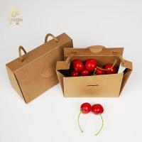 China 11cm Length 8cm Height Kraft Paper Recyclable Gift Box With Handle for sale
