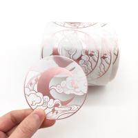 China ODM Service Round Gold Foil Label Stickers , Temperature Sensitive Sticker for sale
