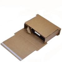 China FSC Approve Recyclable Kraft Gift Box With Window , 3 Bottle Wine Box Cardboard for sale