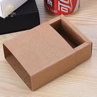 China FSC Certificate Recyclable Drawer Kraft Gift Box With Window Black for sale
