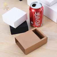 China FSC Certificate Recyclable Drawer Kraft Gift Box With Window Black for sale