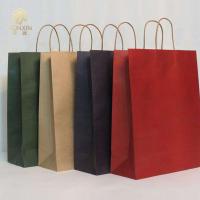 China FSC Certificate Kraft Paper Printed Paper Shopping Bag With Handle for sale