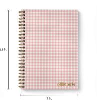 China Pink A5 Spiral Bound Lined Notebook for sale