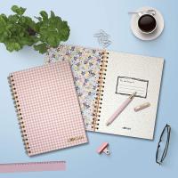 China Pink A5 Spiral Bound Lined Notebook for sale